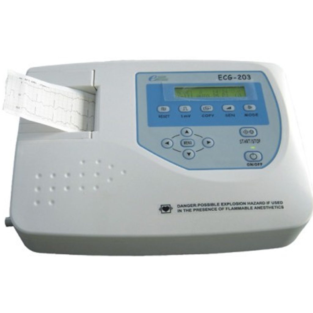 ECG203/INT DIGITAL – THREE CHANNEL – 12 LEADS ELECTROCARDIOGRAPH ...